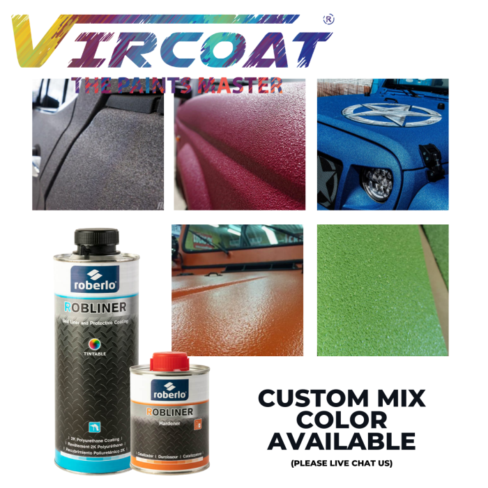 Roberlo, Robliner, tintable coating, polyurethane coating, pickup coating